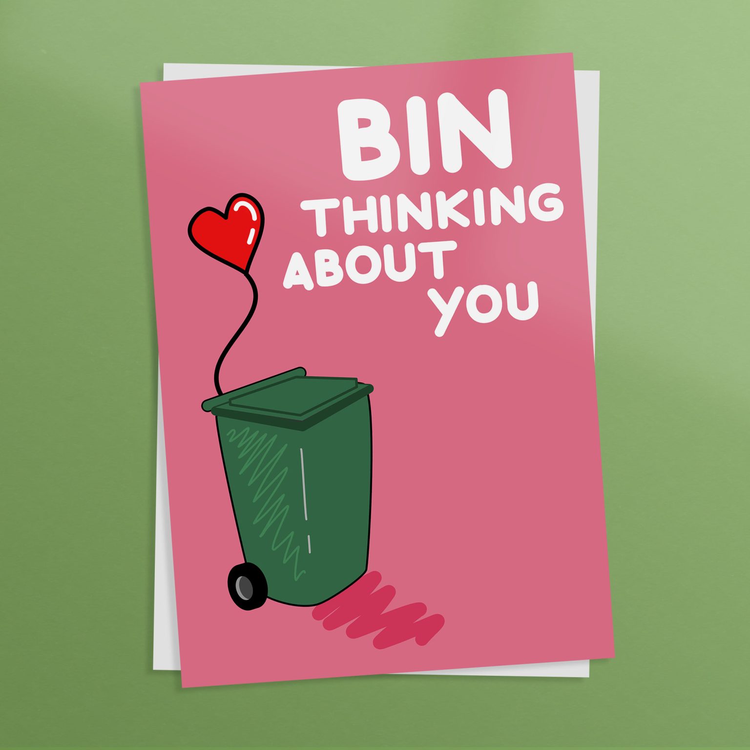 bin thinking about you card - sixsixninenine