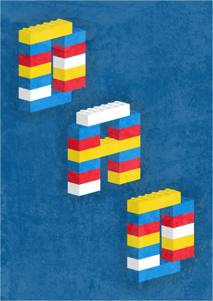 Dad Happy Fathers Day Lego Brick Birthday Card - sixsixninenine