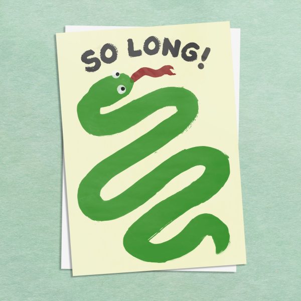 so long! snake goodbye leaving card new job - sixsixninenine